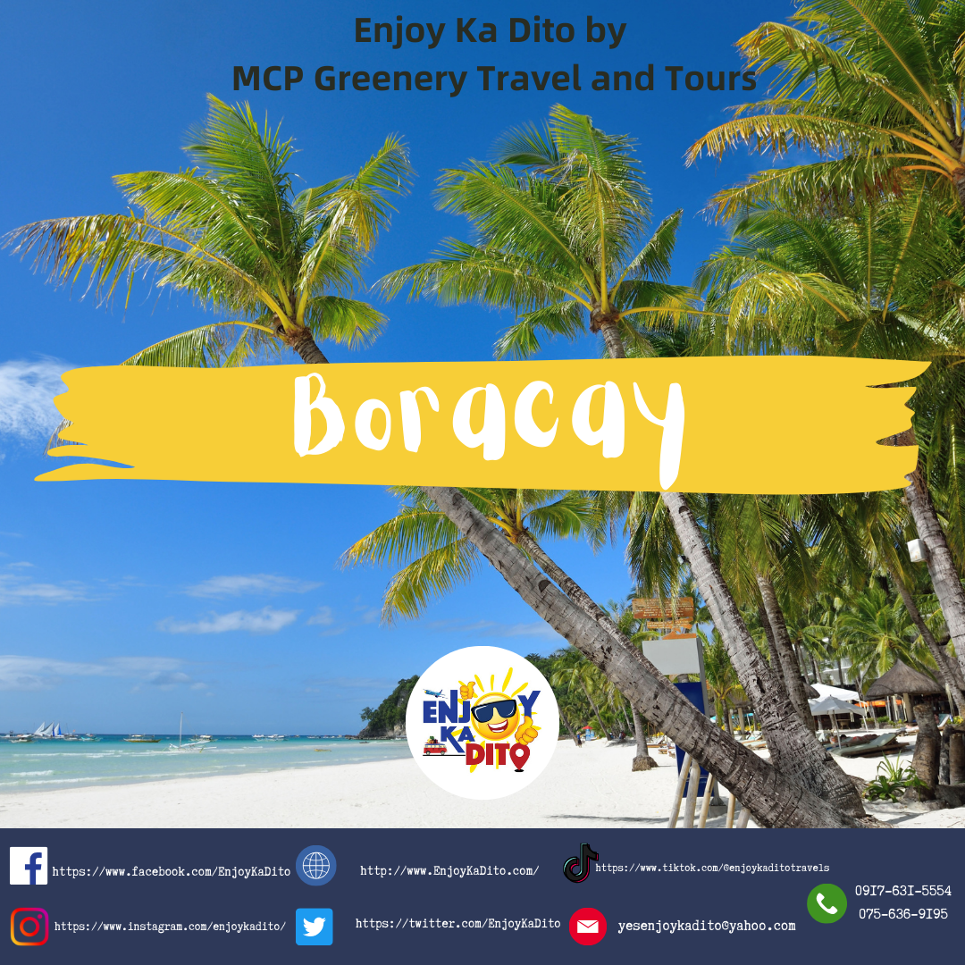 Boracay Tour Package – Enjoy Ka Dito by: MCP Greenery Travel and Tours
