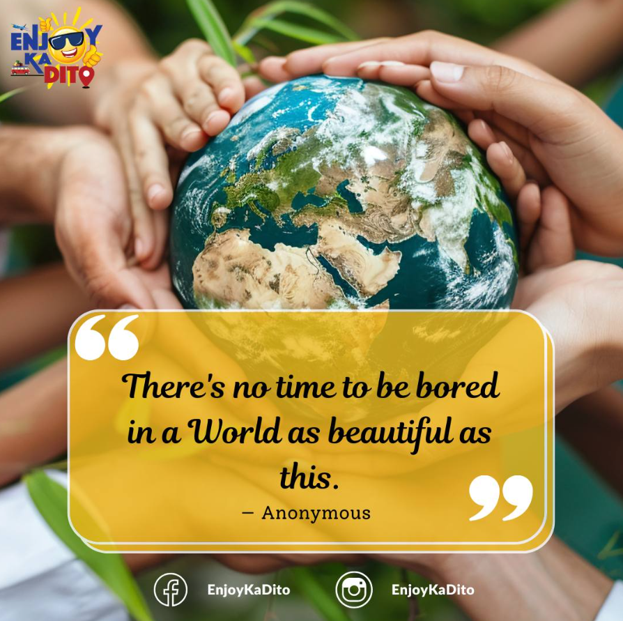 "The World is too big to stay in one place and Life is too short to do ...